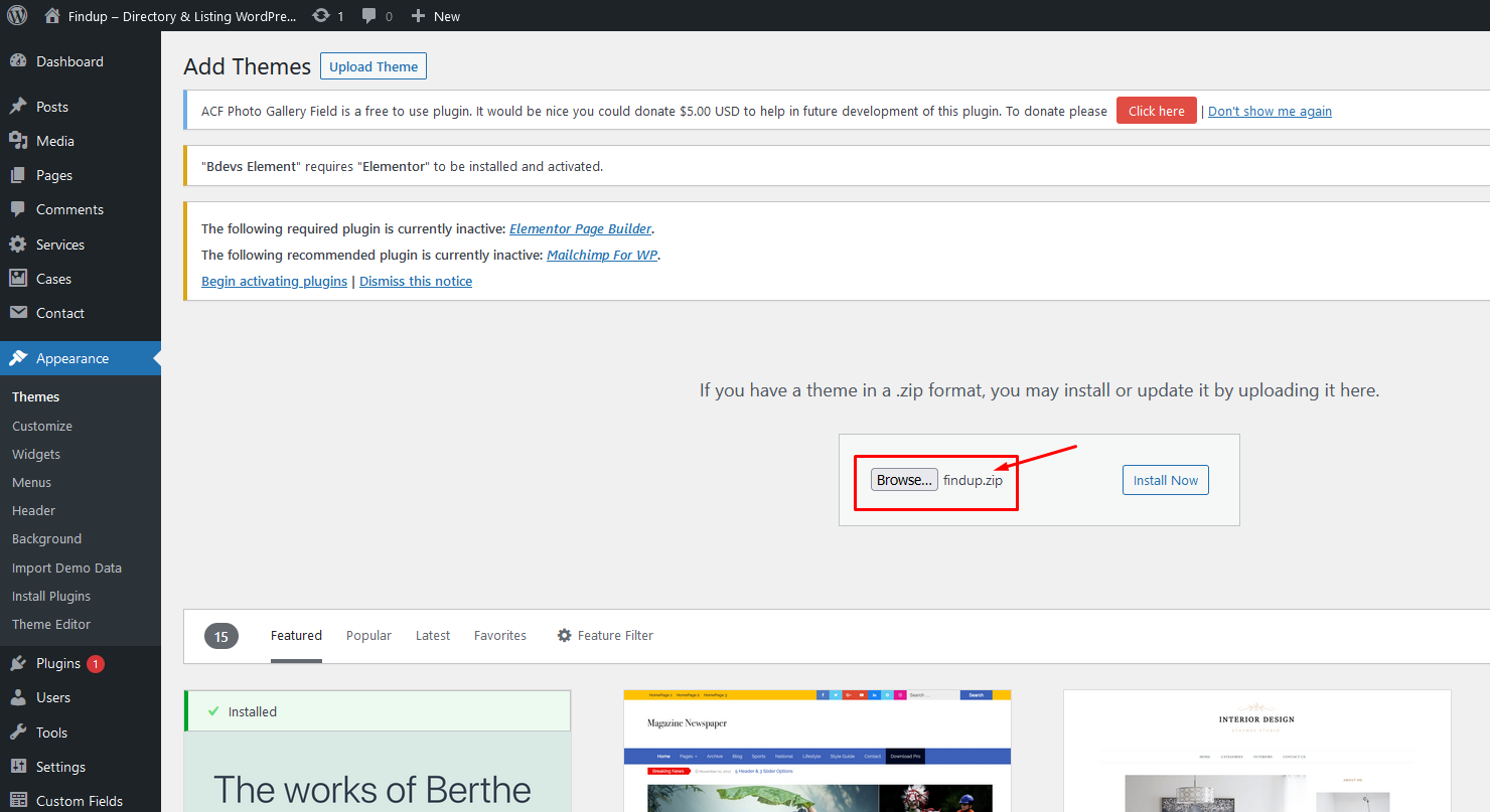 Findup – Directory & Listing WordPress Theme